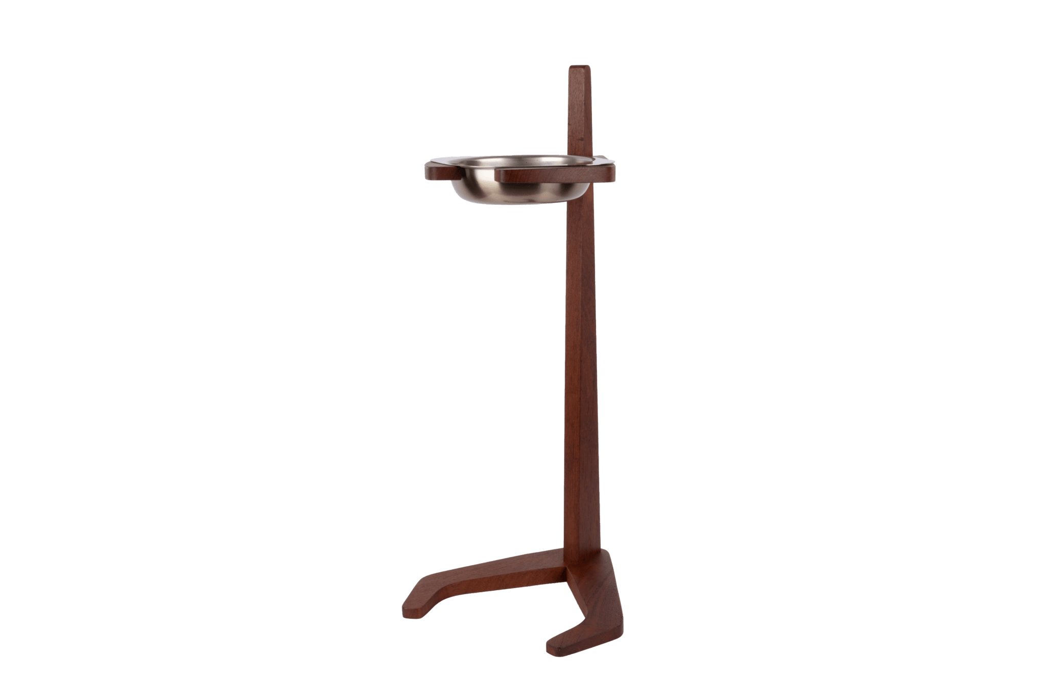 Teak Ashtray Stand With Metal Insert – Egg Culture